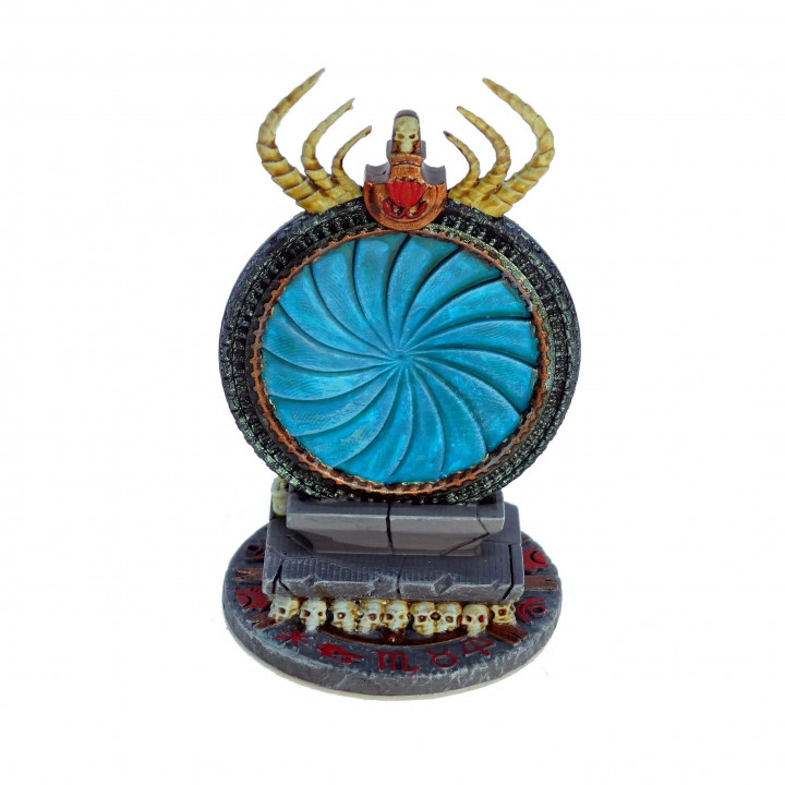 3D Printable Shadowfey Spell Portal | DND | Resin Miniature by Lex Addams