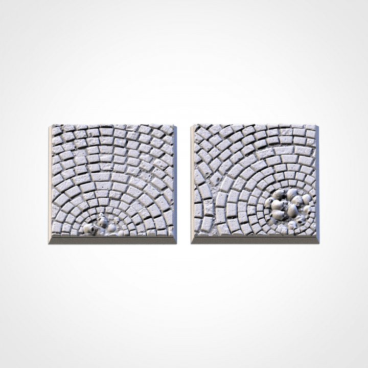 3D Printable Medieval Road (Square) by Txarli Factory