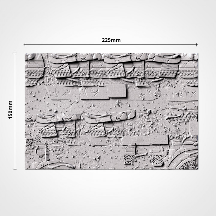 3D Printable Ancestral Ruins Bases (Square) by Txarli Factory