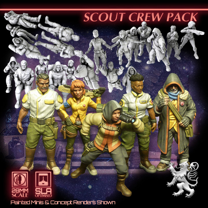 3D Printable Scout Crew Pack by 2nd Dynasty