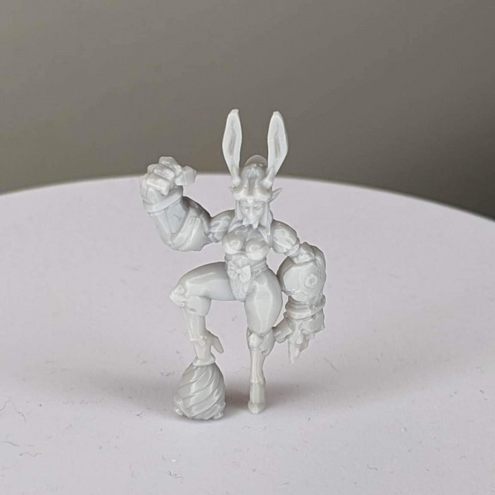 3D Print of Mecha Elf Bunny by Happy Rock 3D