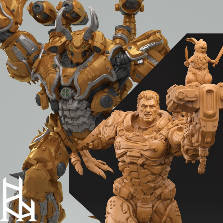 3D Printable Monster Mech Pack by 3DArtGuy