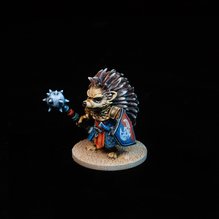3D Print of Hedgehog Knight 4 by marijnbierhof
