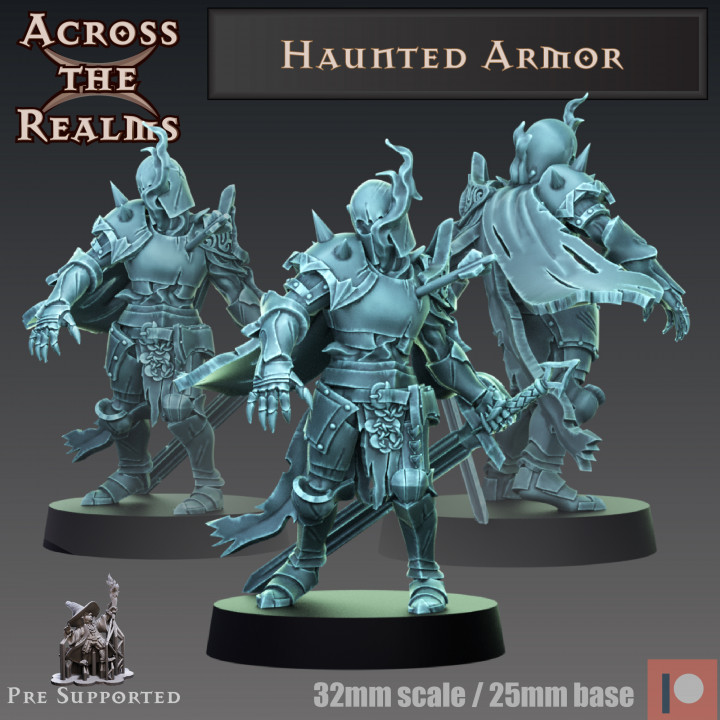 3D Printable Haunted Armor by Across the Realms