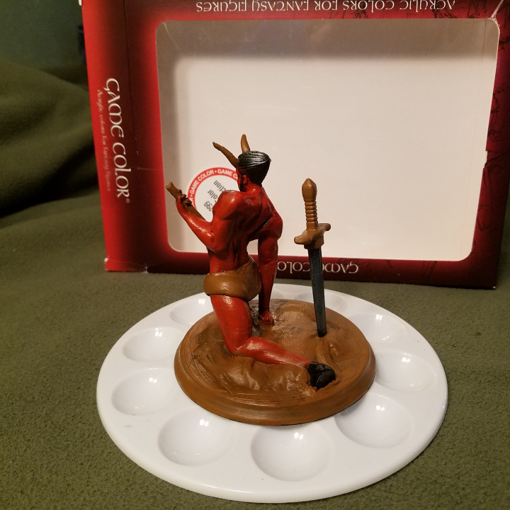 3D Printable Wounded Demon by Just Cute Sculptures