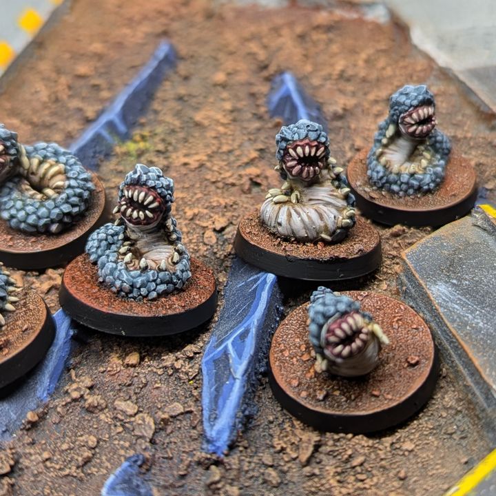 3D Print of Rockworm grubs by Zir0w