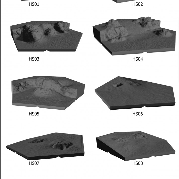 3D Printable Modular gaming board by Jörg Cappel