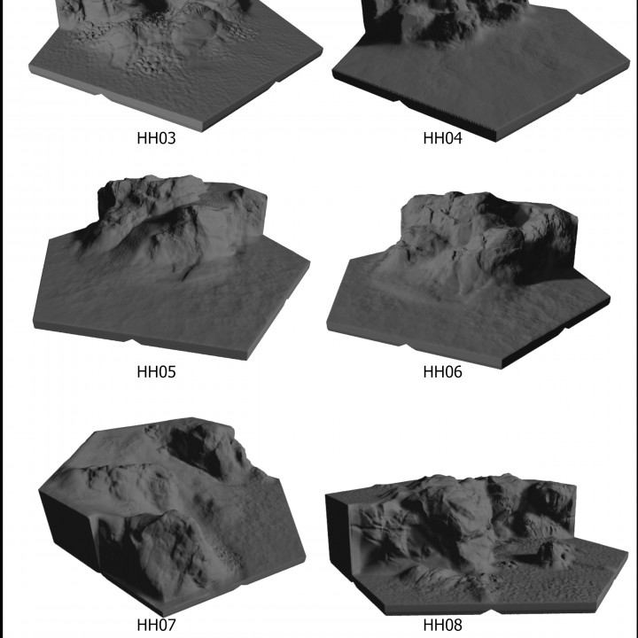 3D Printable Modular gaming board by Jörg Cappel