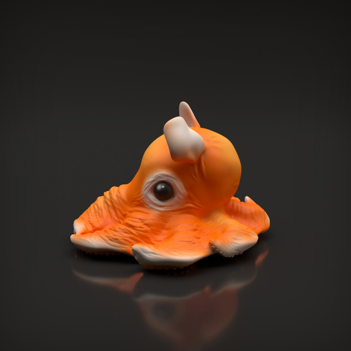 3D Printable Dumbo Octopus by Animal Den Miniatures