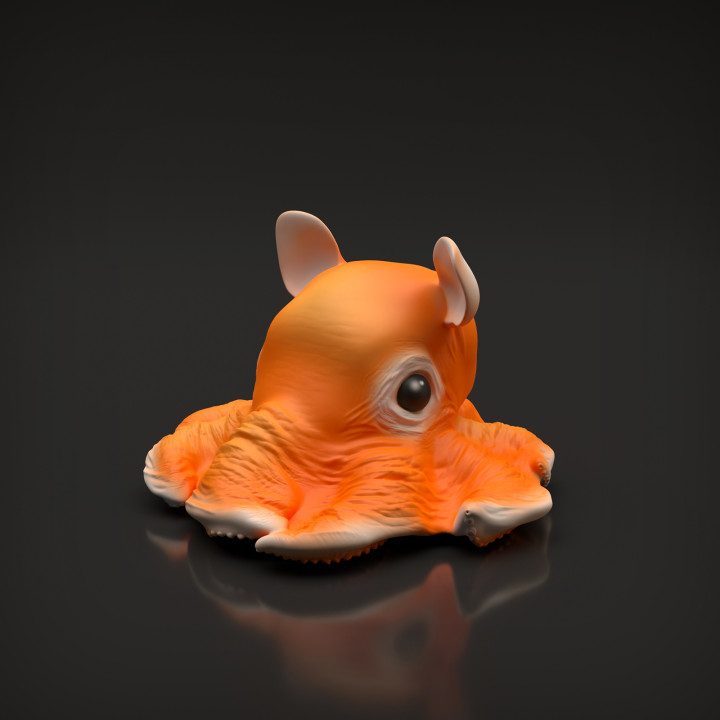 3D Printable Dumbo Octopus by Animal Den Miniatures