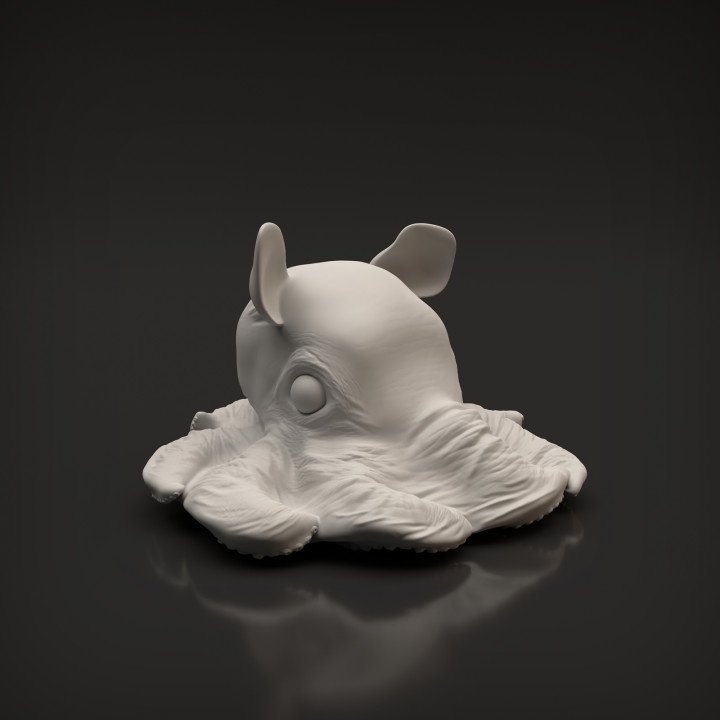 3D Printable Dumbo Octopus by Animal Den Miniatures
