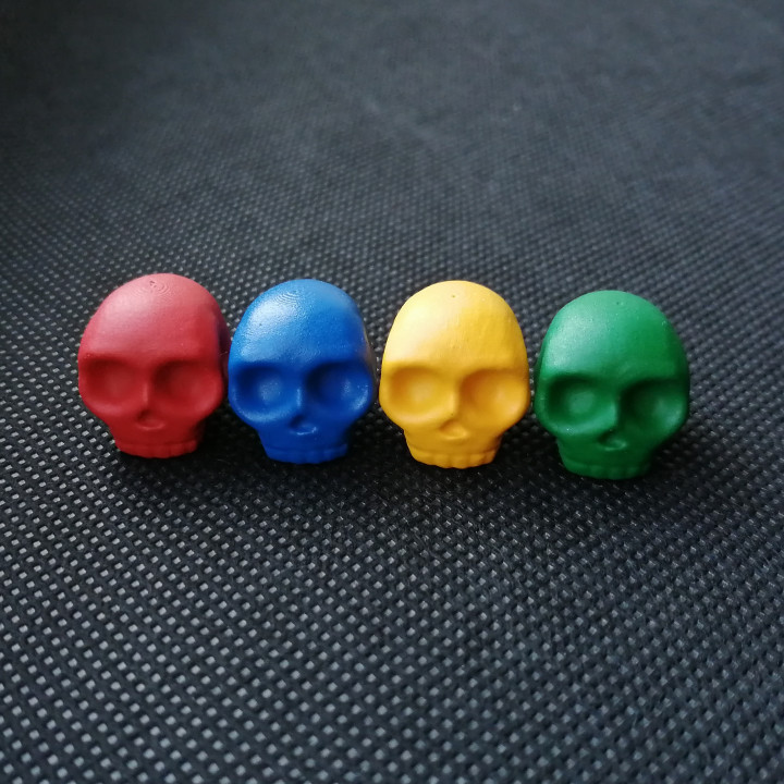 3D Printable Skull token by Erik