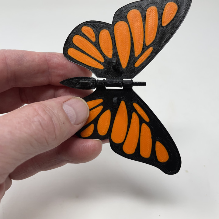 3D Printable Butterfly Automaton by Greg Zumwalt