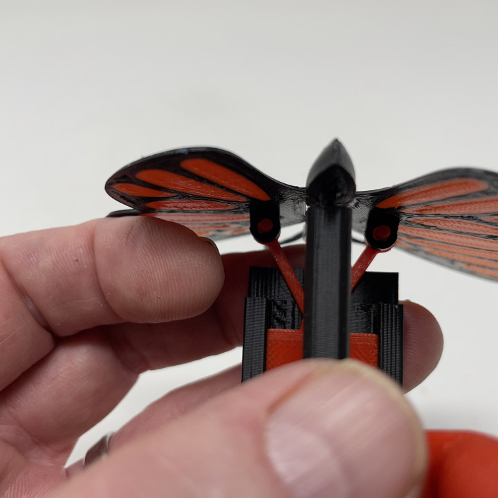3D Printable Butterfly Automaton by Greg Zumwalt