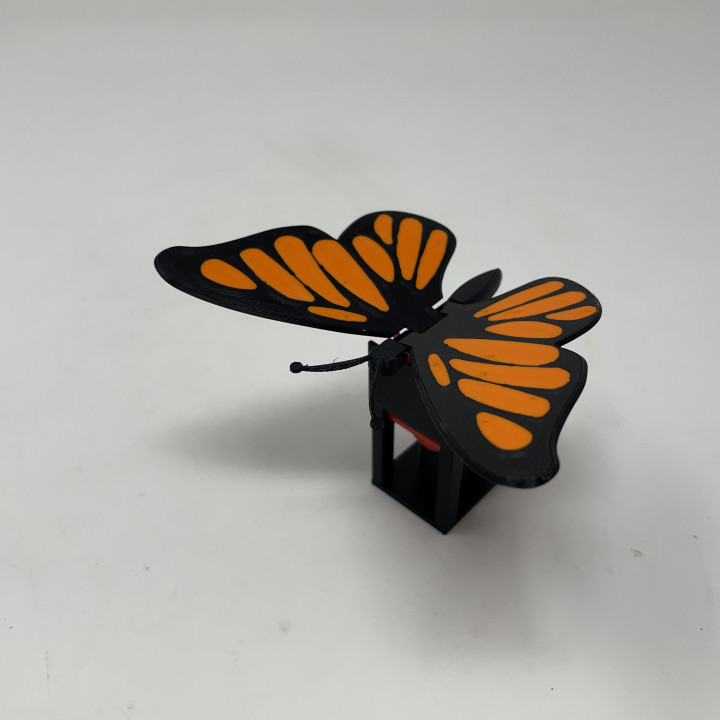 3D Printable Butterfly Automaton by Greg Zumwalt