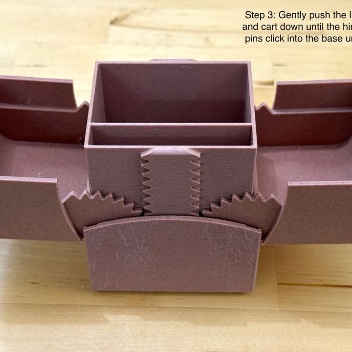 3D Printable Geared Commander (100 Card) Deck Box with Magnetic Latch ...