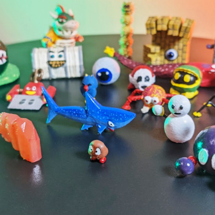 3D Printable Mario 64 Enemies Collection (Part 4) by Minty Fries