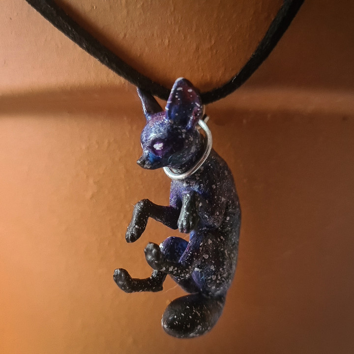 3D Printable Fennec fox earrings necklace keychain by Tomasz Janota