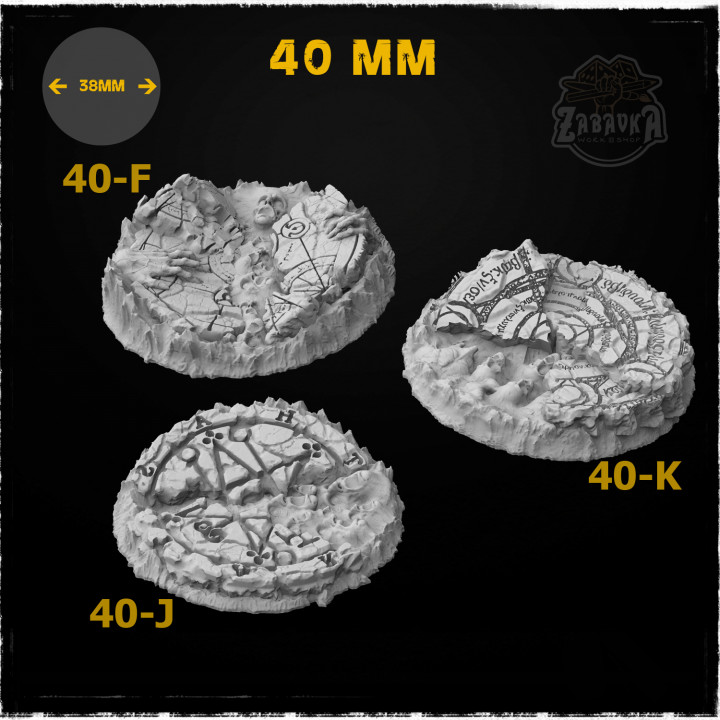 3D Printable Demons of Hell Base Toppers by Zabavka Workshop