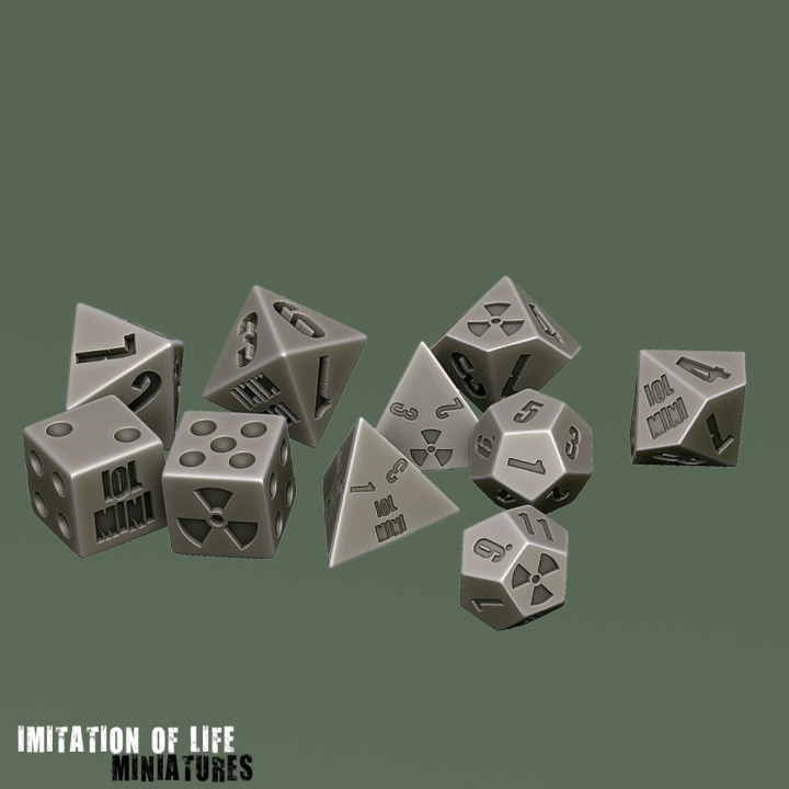 3D Printable "Enter the Zone" Post Apocalyptic Skirmish Starter Set by Imitation of Life Miniatures