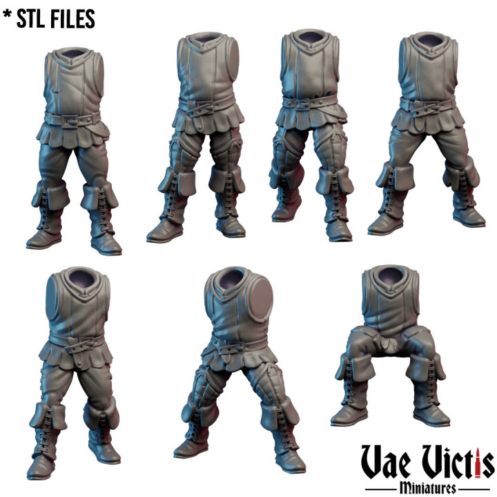 3D Printable Modular Village Guards Pack [PRE-SUPPORTED] by Vae Victis ...