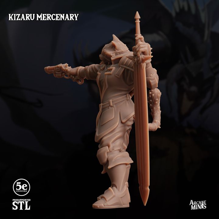 3D Printable Kizaru Mercenary - Merchant Guilds by Sordane Publishing