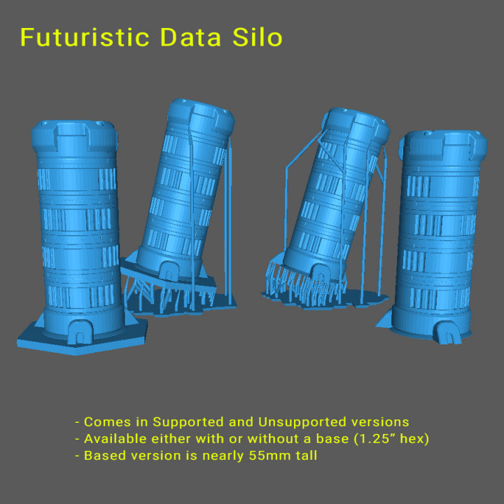 3D Printable BattleTech Building Collection 01 by nonPareil Institute