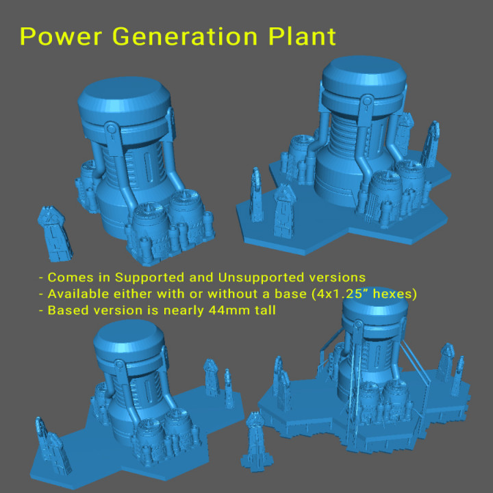 3D Printable BattleTech Building Collection 01 by nonPareil Institute