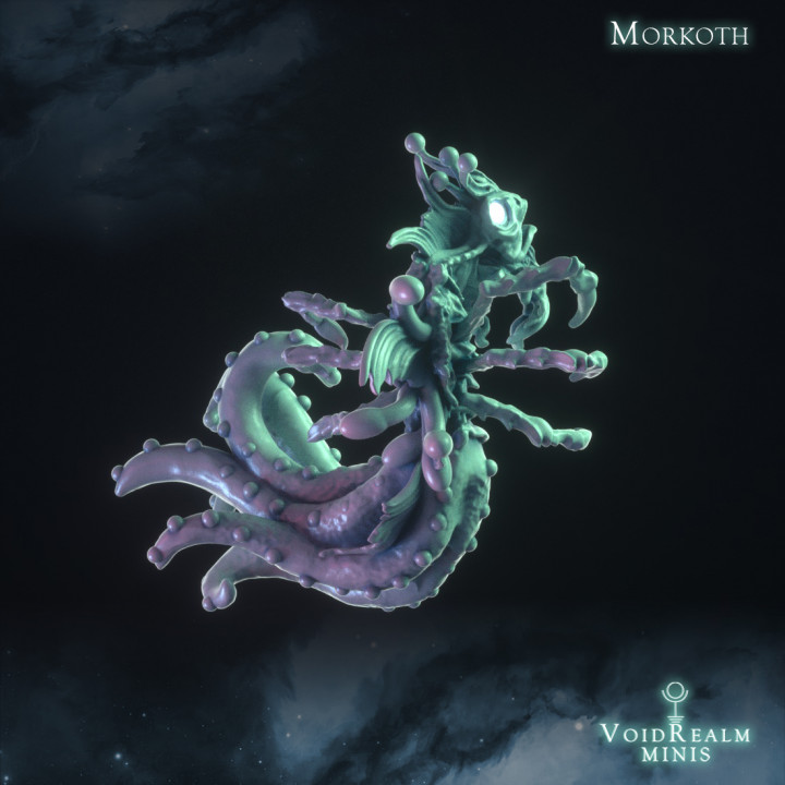 3D Printable Morkoth (2 poses) by VoidRealm Minis