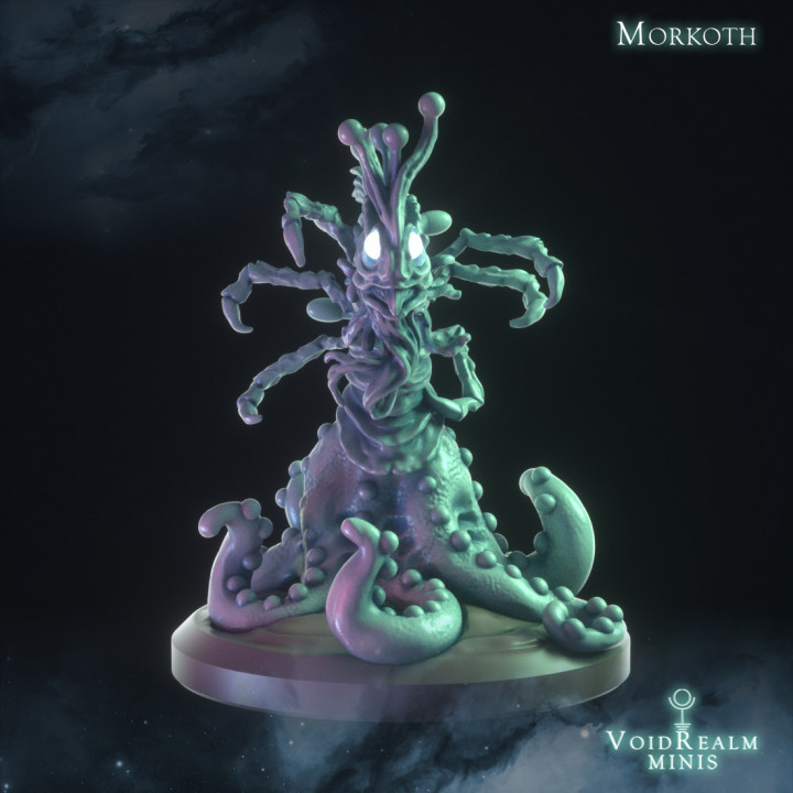 3D Printable Morkoth (2 poses) by VoidRealm Minis