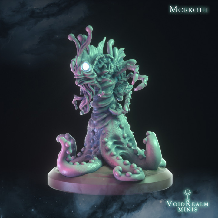 3D Printable Morkoth (2 poses) by VoidRealm Minis