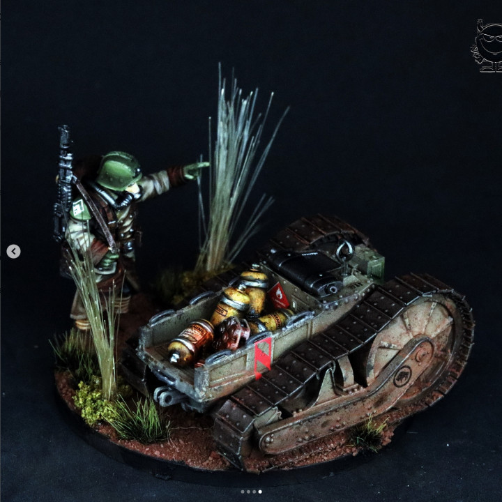 3D Print of Renault Pattern Cyclops - presupported by tinypanzerstudio