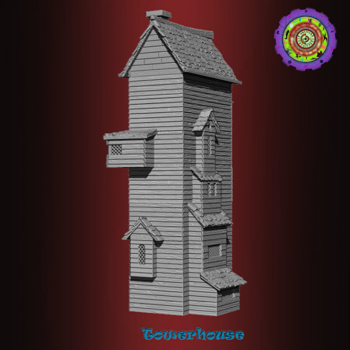 3D Printable Towerhouse by C2Dwellers