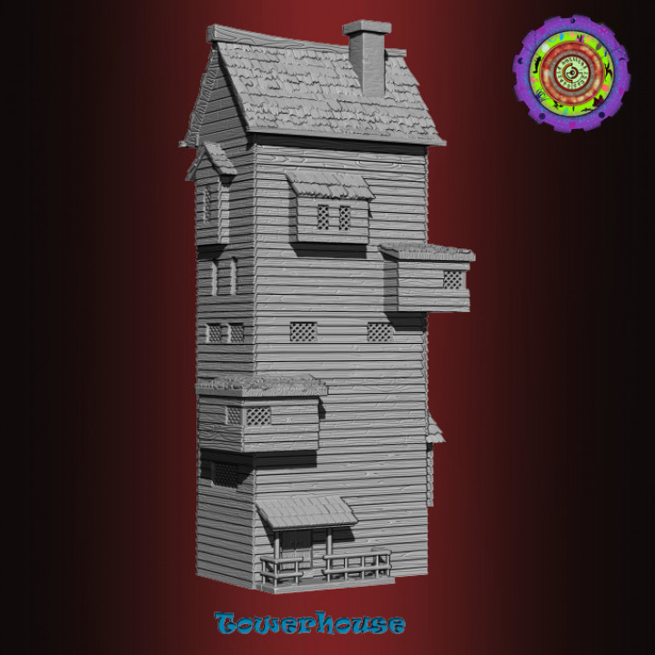 3D Printable Towerhouse by C2Dwellers