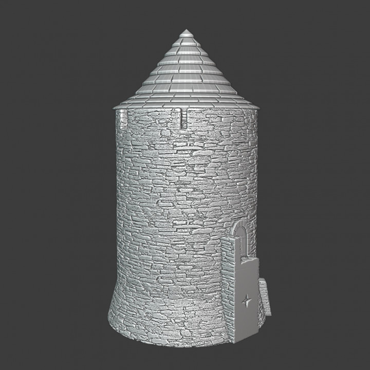 Medieval Round Castle Tower