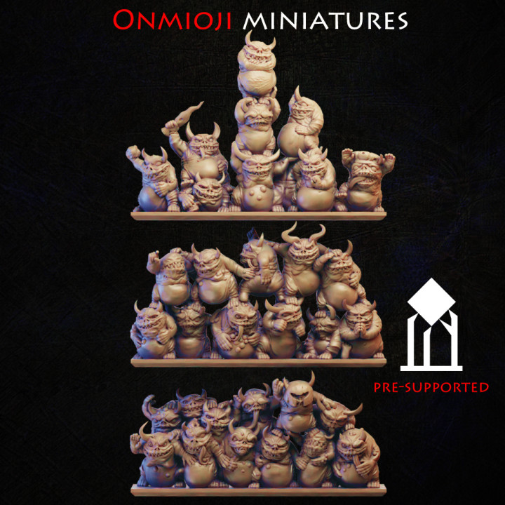 3D Printable Fat imps by Stanislav Kuznetsov