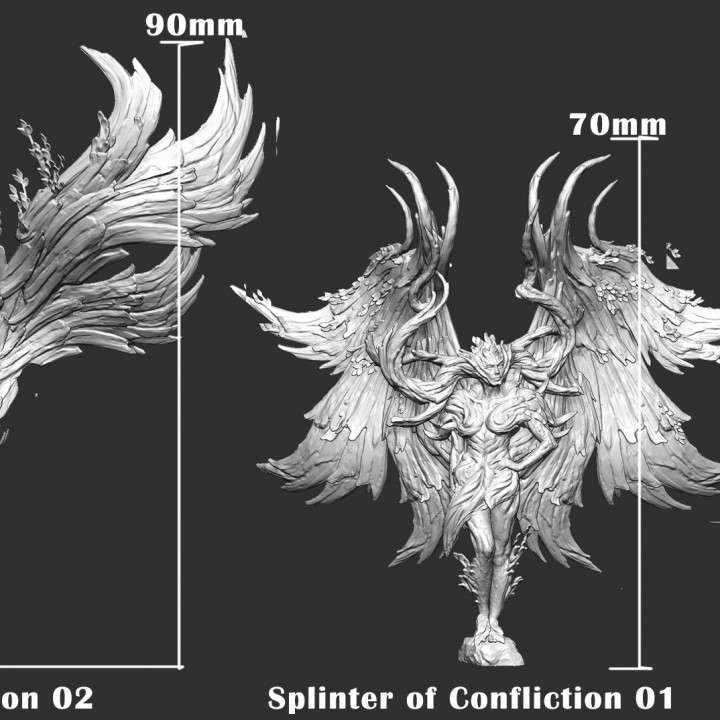 3D Printable Splinter of Confliction (Pose 01) by Mini Monster Mayhem