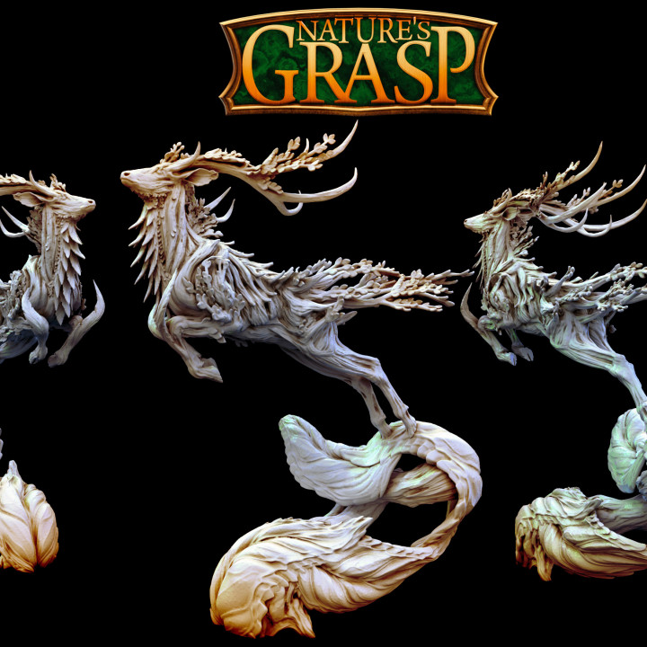 3D Printable Thicket Stag (Pose 01) by Mini Monster Mayhem