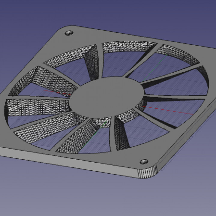 3D Printable Slim fan stator by Matthew Valentini
