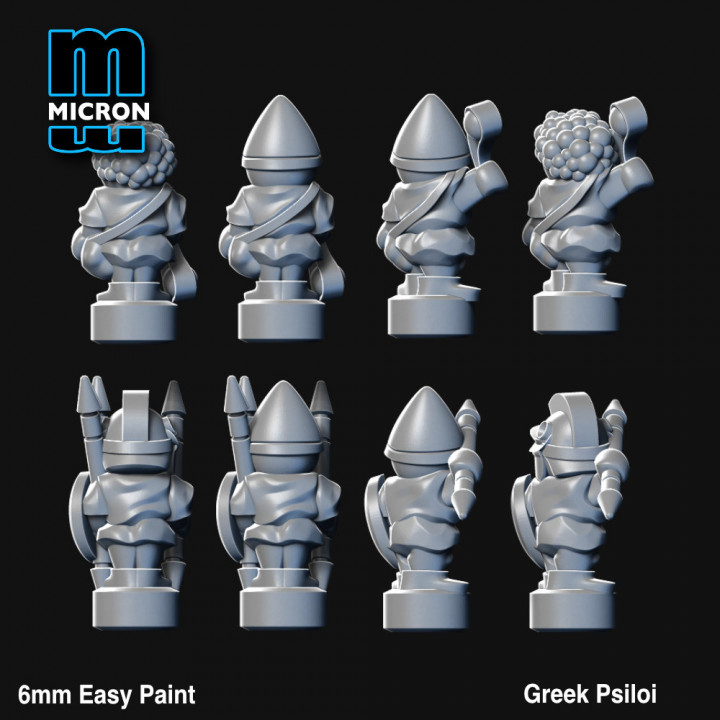3D Printable Greek Psiloi by Micron Miniatures