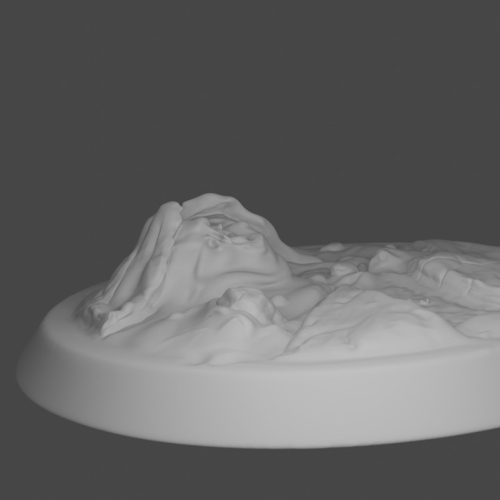 3D Printable Volcano base by Matt Facultatif