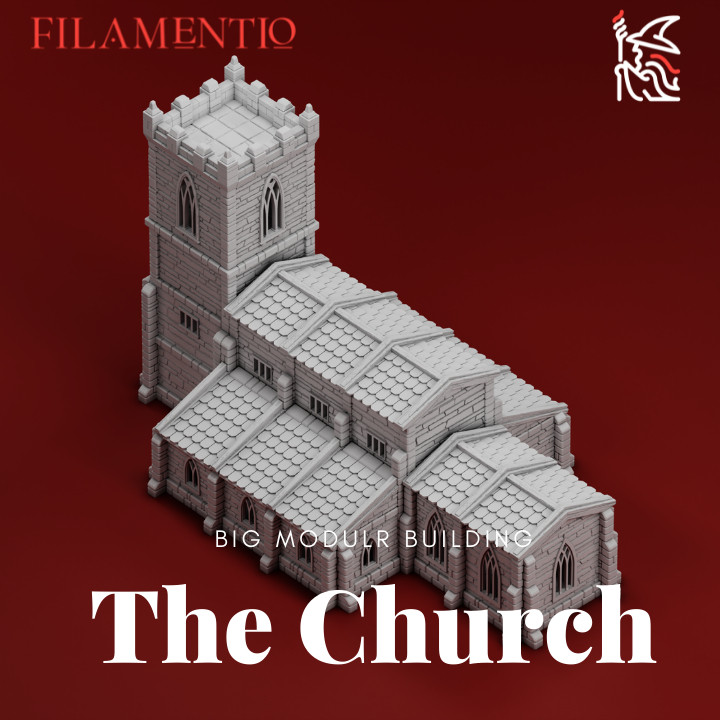 3D Printable Church by Filamentio