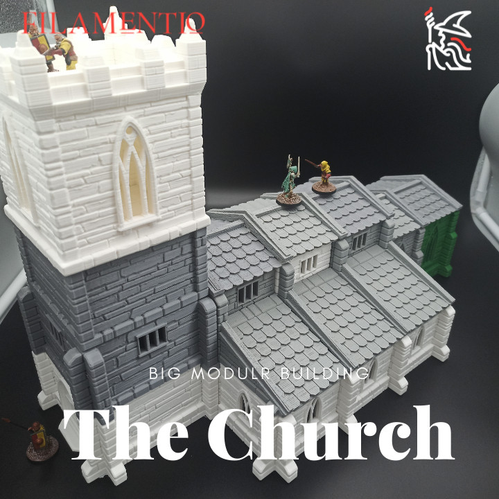 3D Printable Church by Filamentio