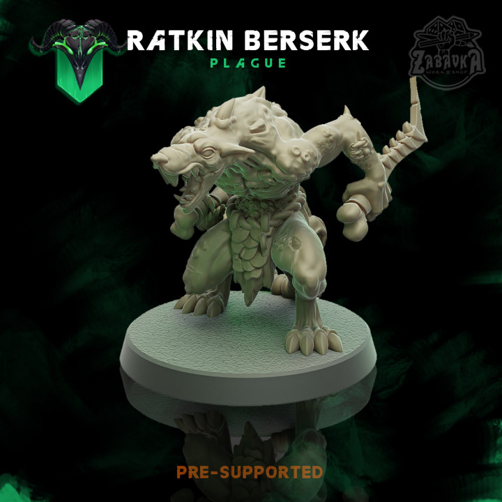 3D Printable Ratkin Berserker by Zabavka Workshop