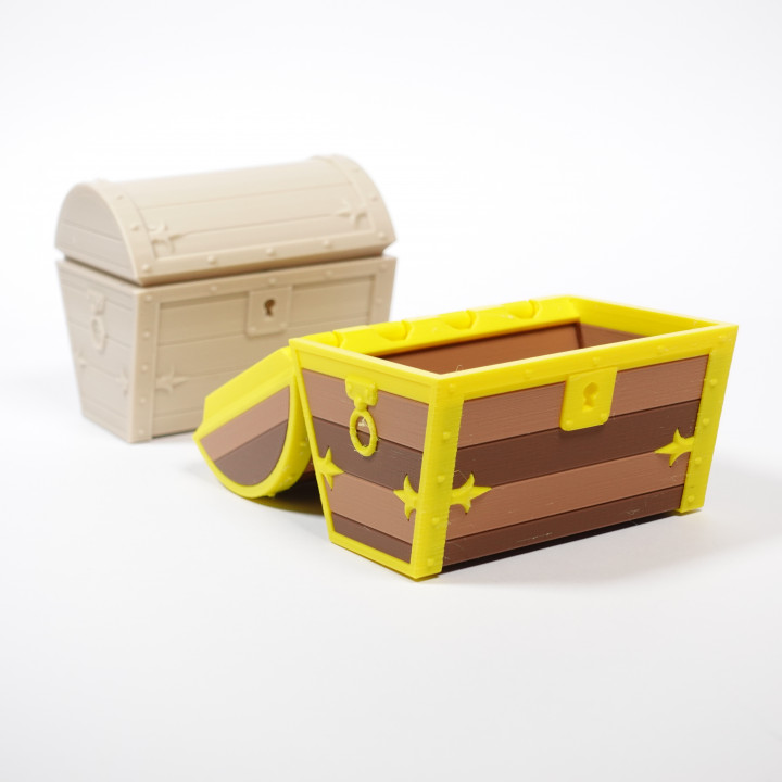 3D Printable Little Treasure Chest - Single- and Multi-material ...