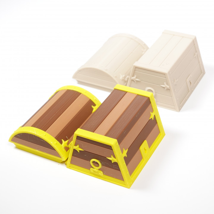 3D Printable Little Treasure Chest - Single- and Multi-material ...