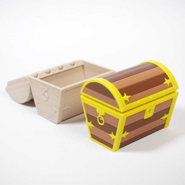 3D Printable Little Treasure Chest - Single- and Multi-material ...