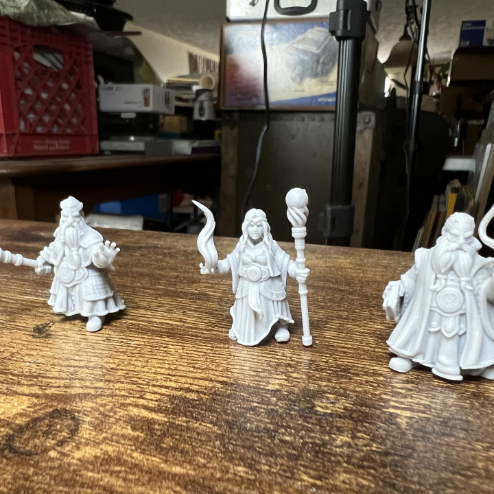 3D Printable Dwarf War Wizards by The Master Forge