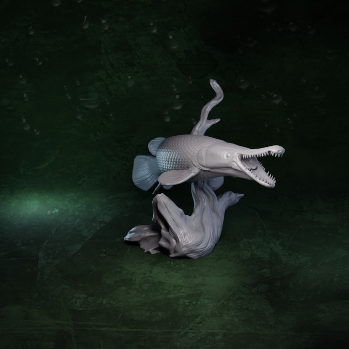 3D Printable Alligator Gar Atractosteus spatula by Hellbender Museum