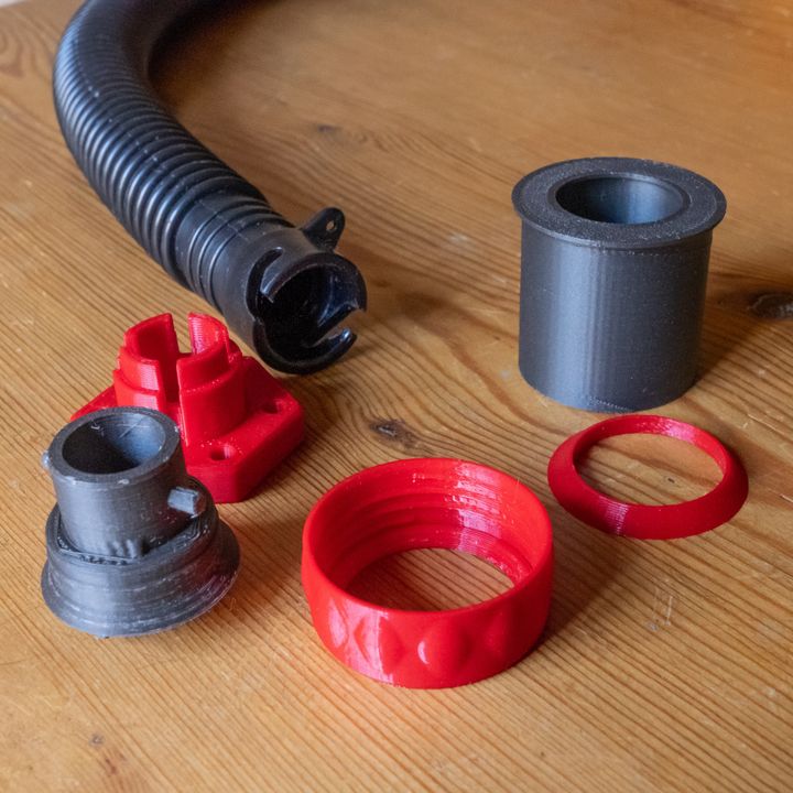 3D Printable Pump Adapter for Duotone Wings and Kites by Juri Munkki